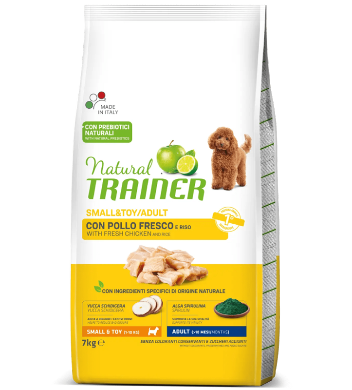 TRAINER Natural Sensitive Small and Toy, piletina i pirinač, 7kg ...